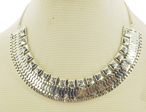 Colar de Metal / Detalhes em Strass CO1016 - Colar de Metal / Detalhes ...